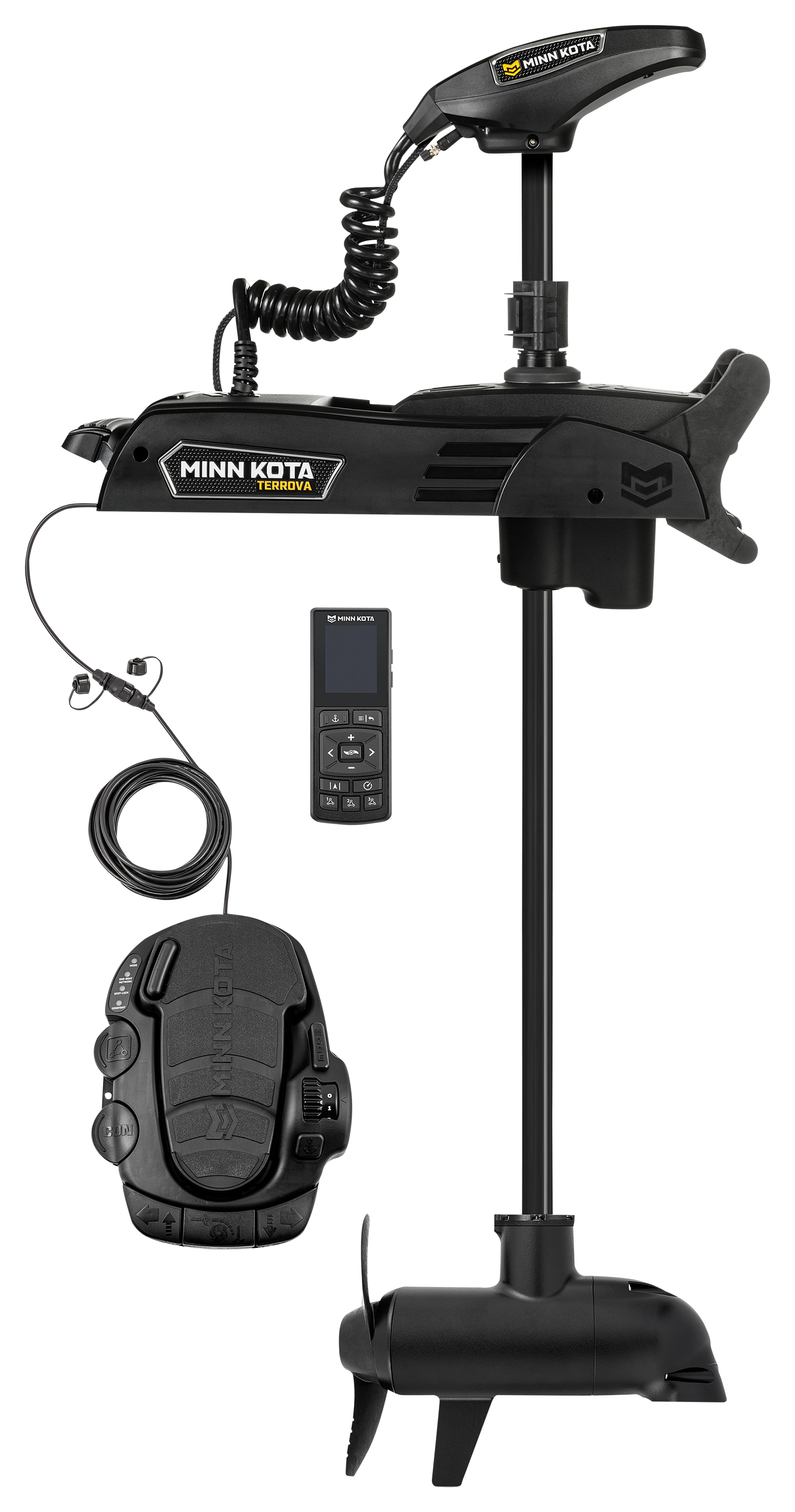 Minn Kota Terrova Quest-Series Bow-Mount Freshwater Trolling Motor with CHIRP Sonar, Wireless ...